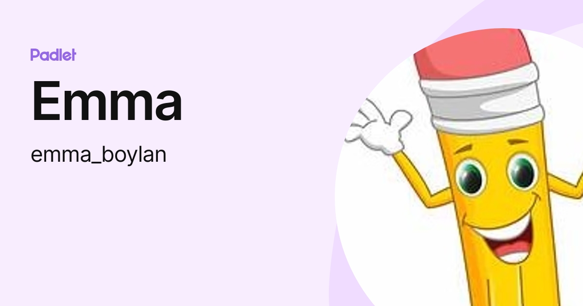 Emma (emma_boylan) profile | Padlet