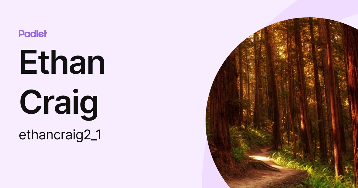 Ethan Craig (ethancraig2_1) profile | Padlet
