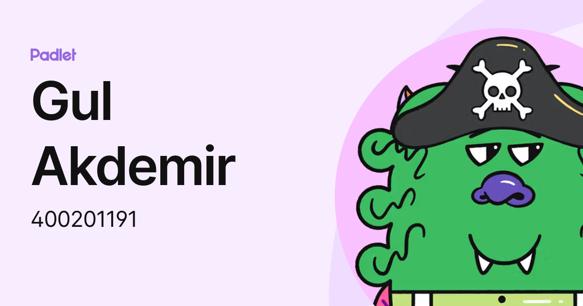 Gul Akdemir (400201191) profile | Padlet