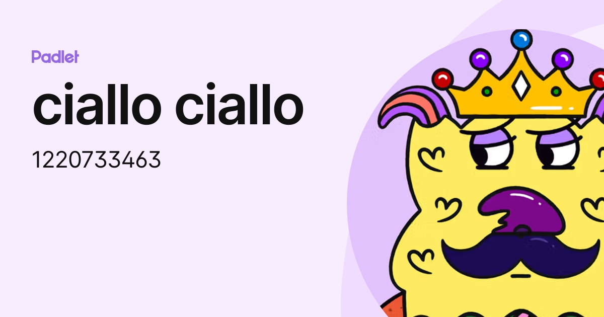 ciallo ciallo (1220733463) profile | Padlet