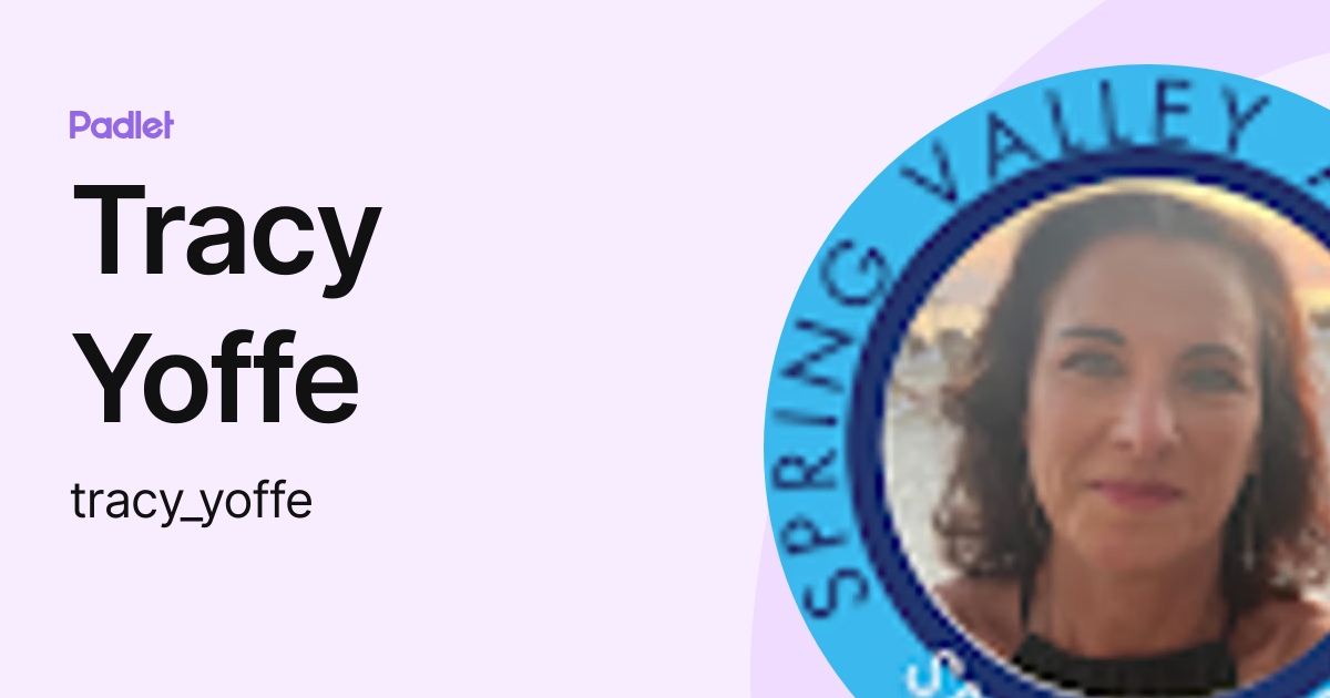 Tracy Yoffe (tracy_yoffe) profile | Padlet