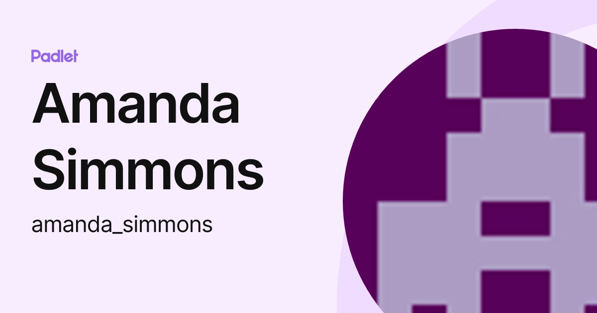 Amanda Simmons (amanda_simmons) profile | Padlet