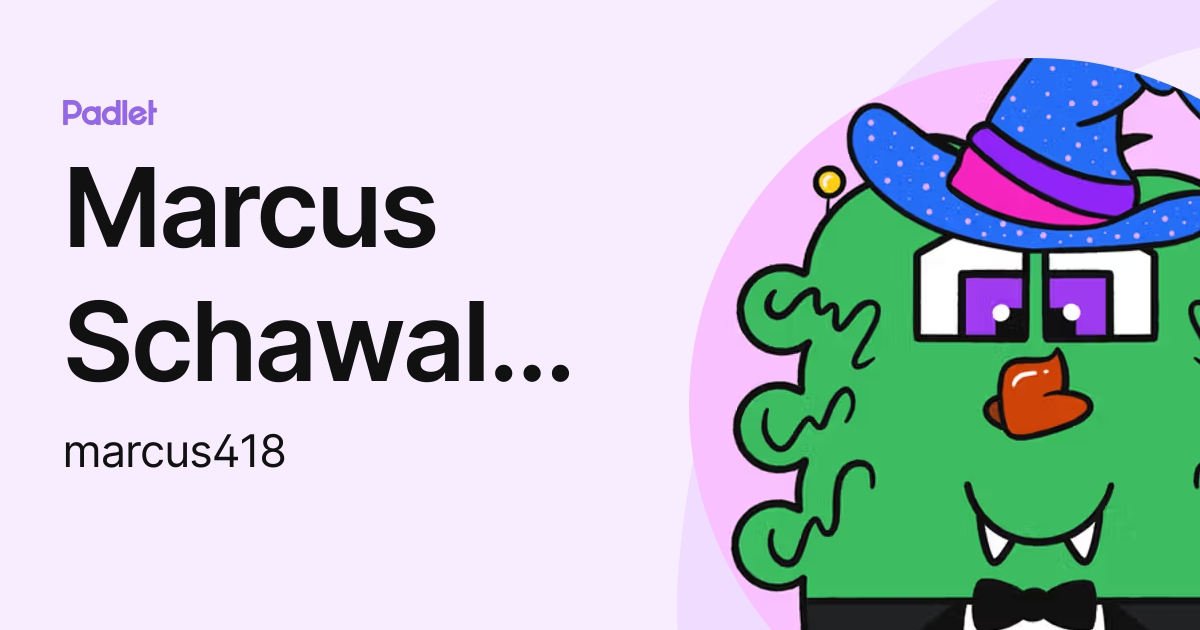 Marcus Schawalder (marcus418) profile | Padlet