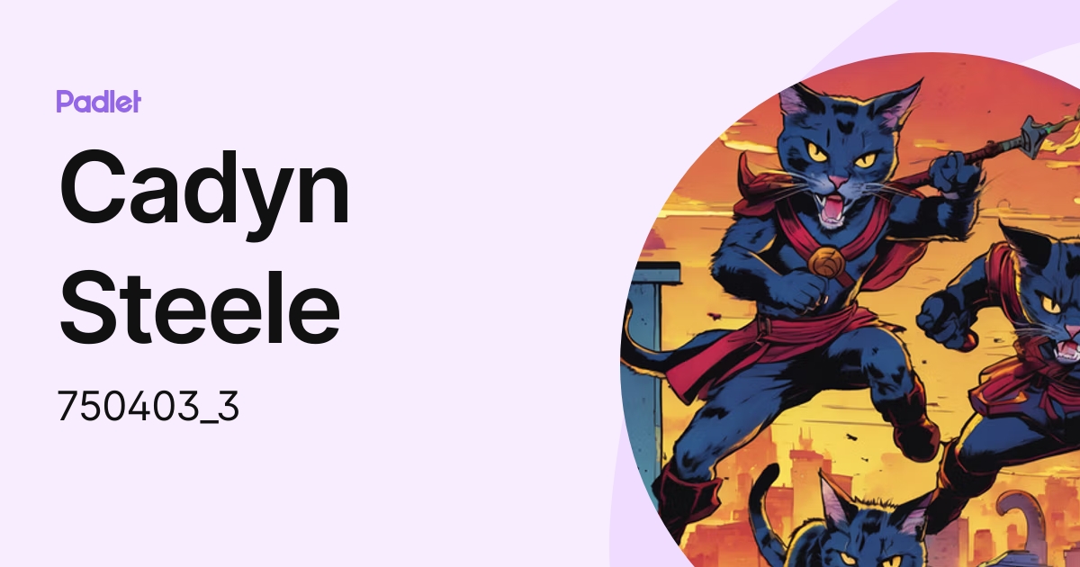 Cadyn Steele (750403_3) profile | Padlet
