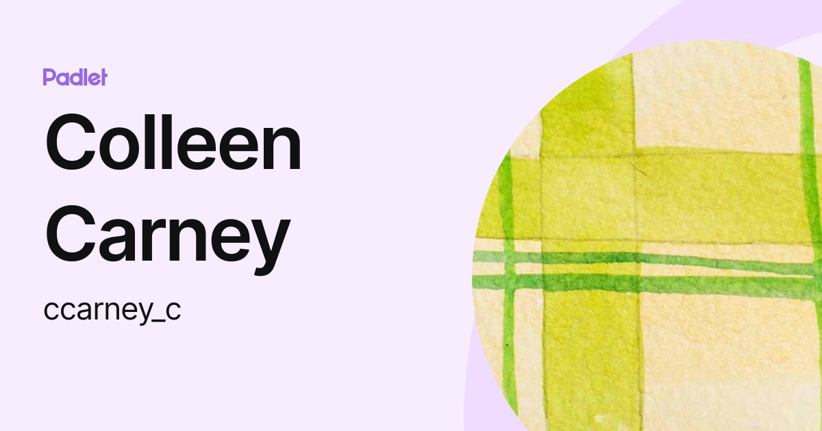 Colleen Carney (ccarney_c) profile | Padlet