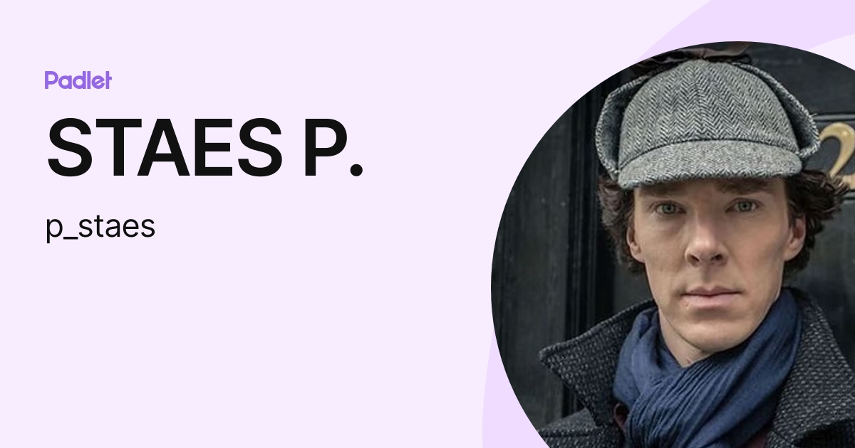 STAES P. (p_staes) profile | Padlet
