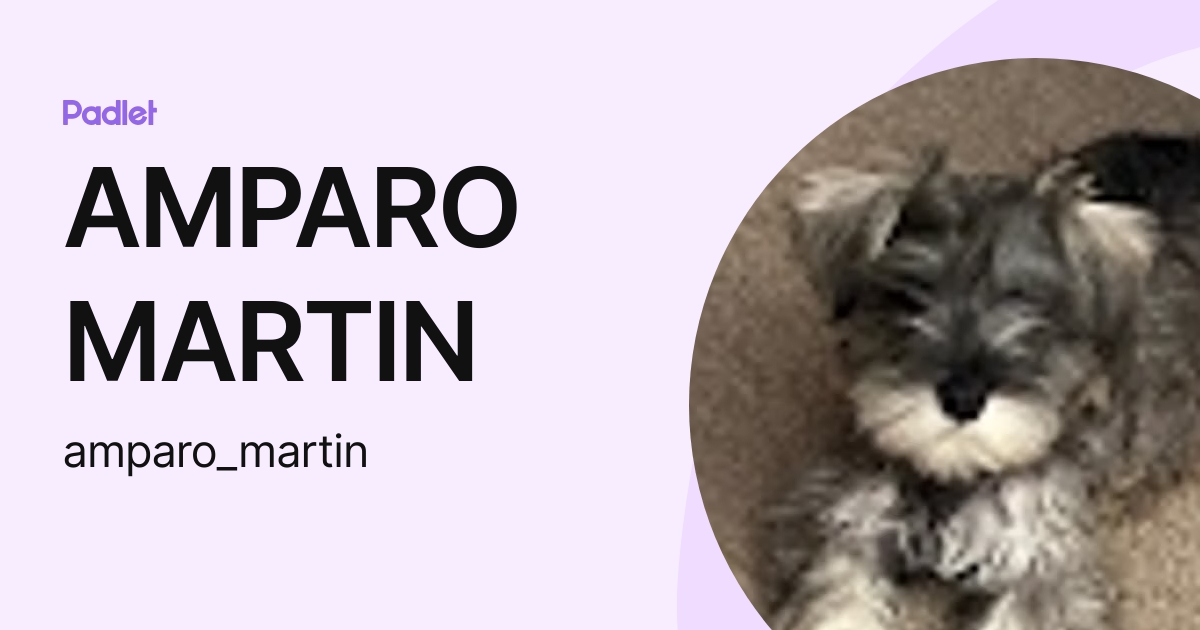 AMPARO MARTIN (amparo_martin) profile | Padlet