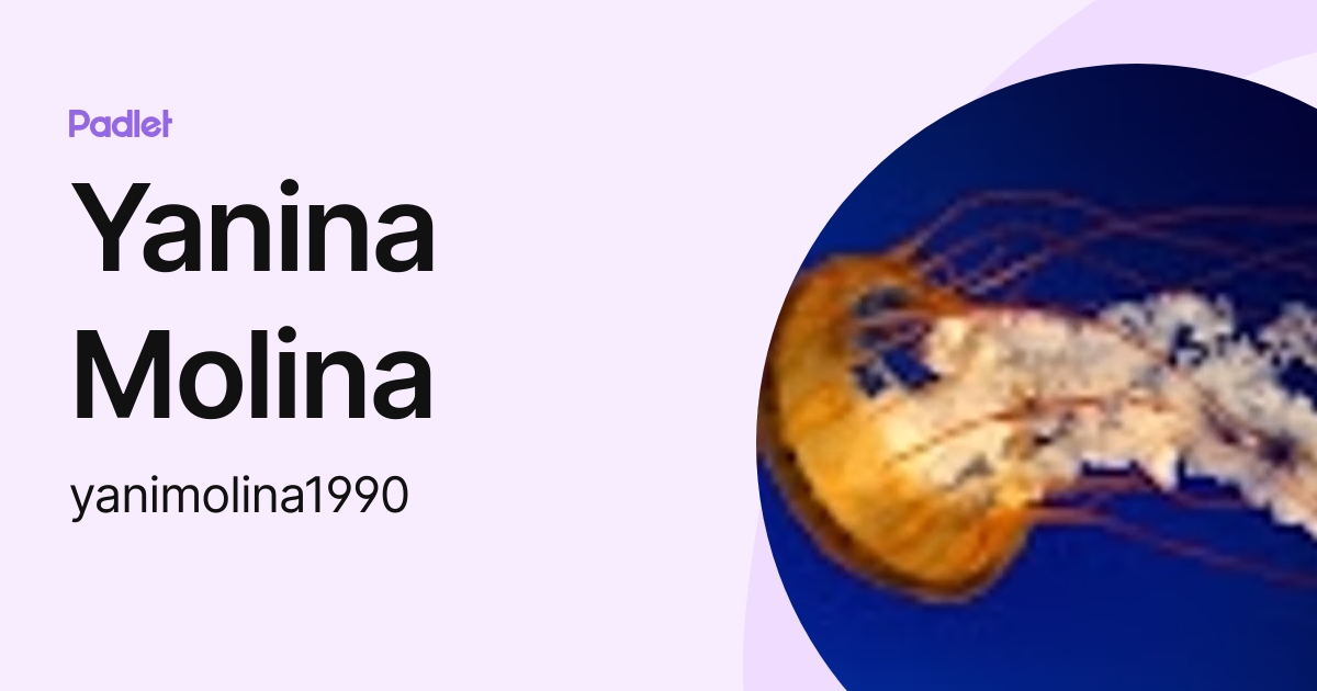 Yanina Molina (yanimolina1990) profile | Padlet