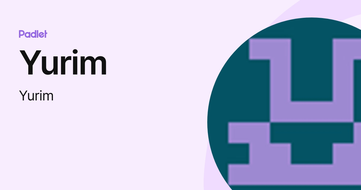 Yurim (Yurim) profile | Padlet