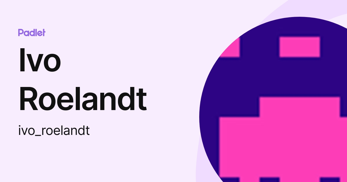 Ivo Roelandt (ivo_roelandt) profile | Padlet