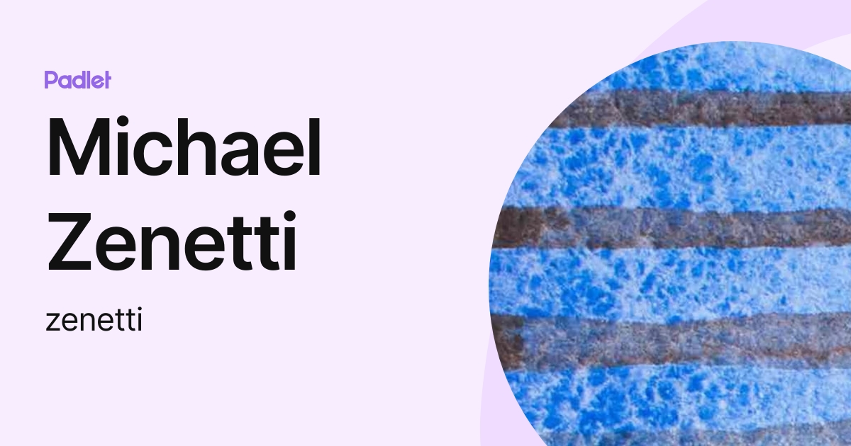 Michael Zenetti (zenetti) profile | Padlet