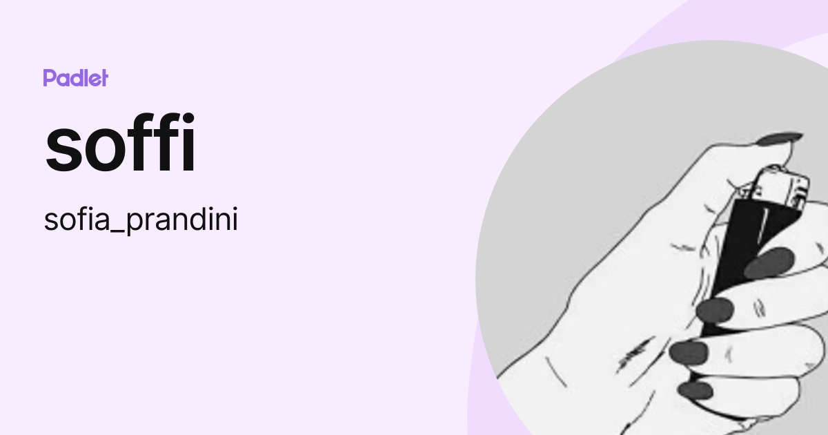 Soffi Sofia Prandini Profile Padlet