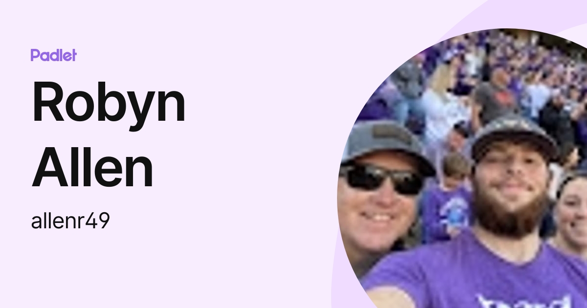 Robyn Allen (allenr49) profile | Padlet