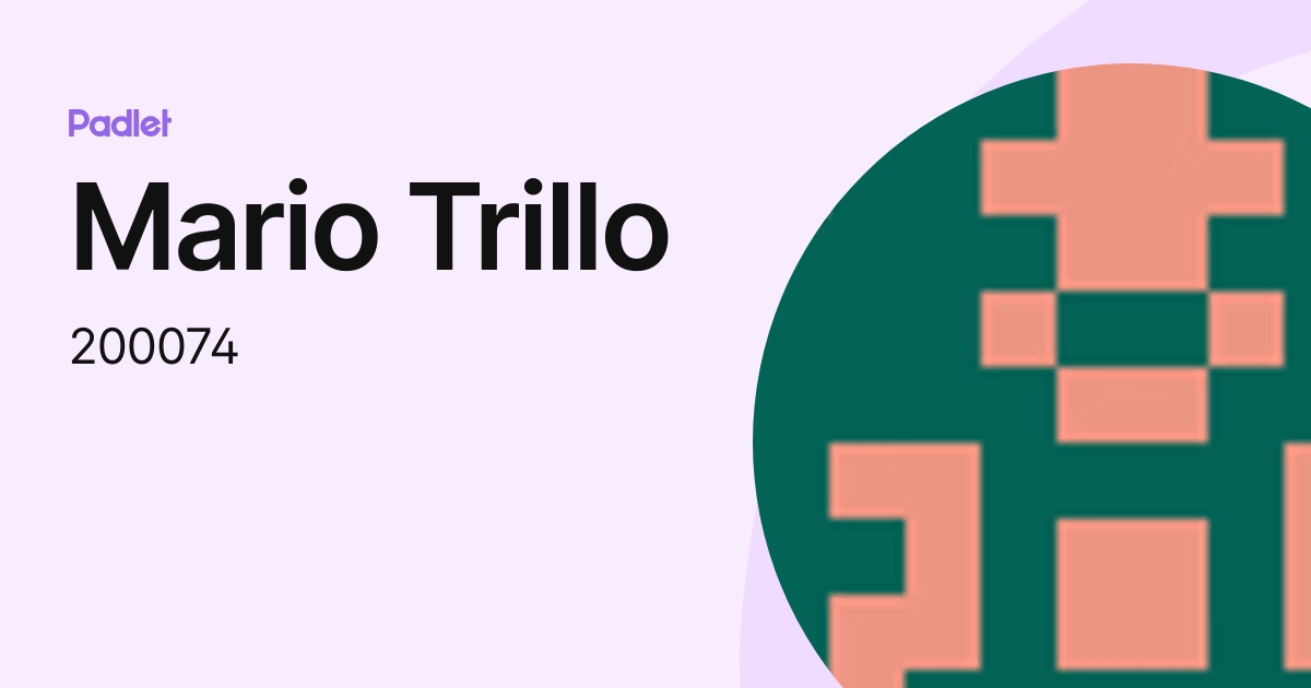 Mario Trillo (200074) profile | Padlet