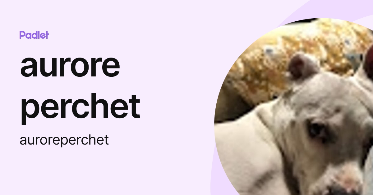 Profil de aurore perchet (auroreperchet) | Padlet