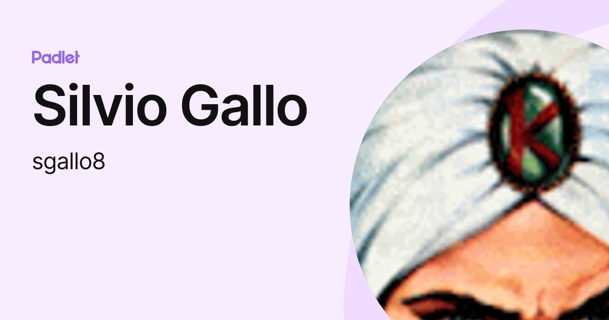 Silvio Gallo (sgallo8) profile | Padlet