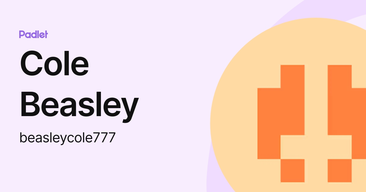 Cole Beasley (beasleycole777) profile | Padlet
