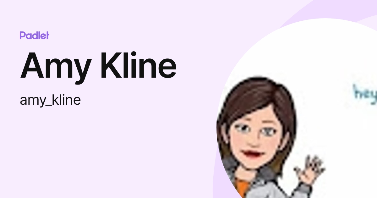 Amy Kline (amy_kline) profile | Padlet