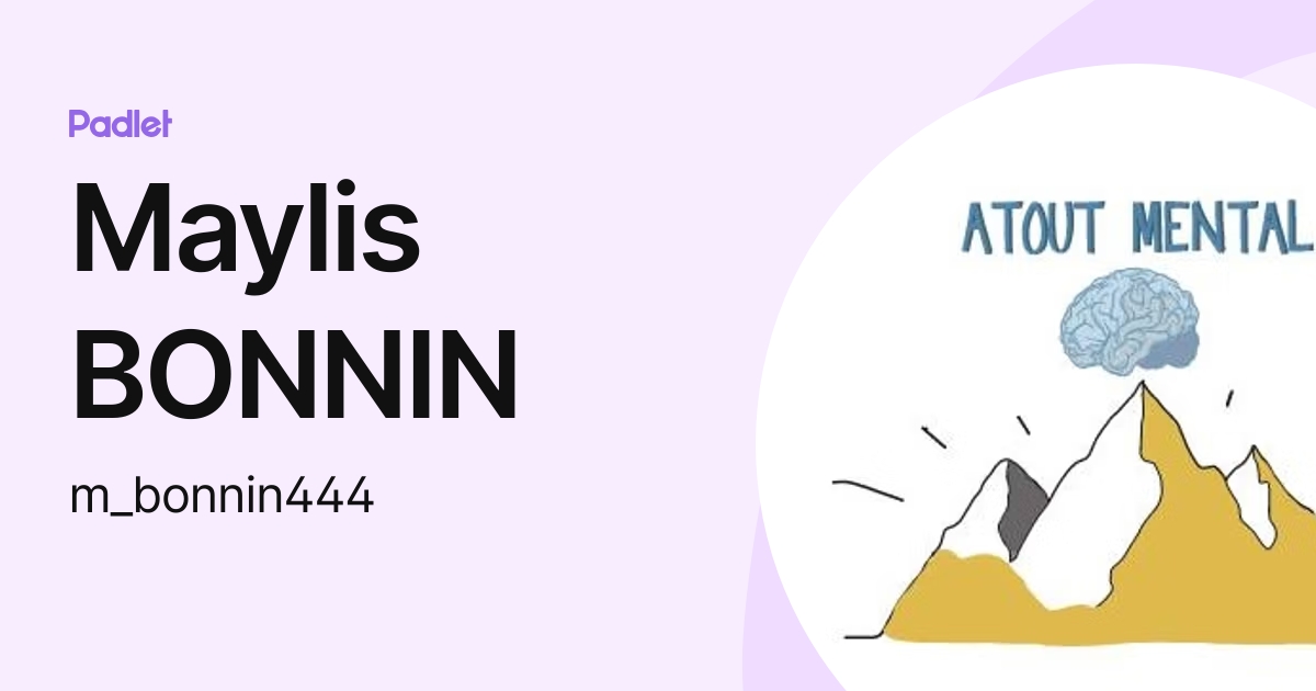Maylis BONNIN (m_bonnin444) profile | Padlet