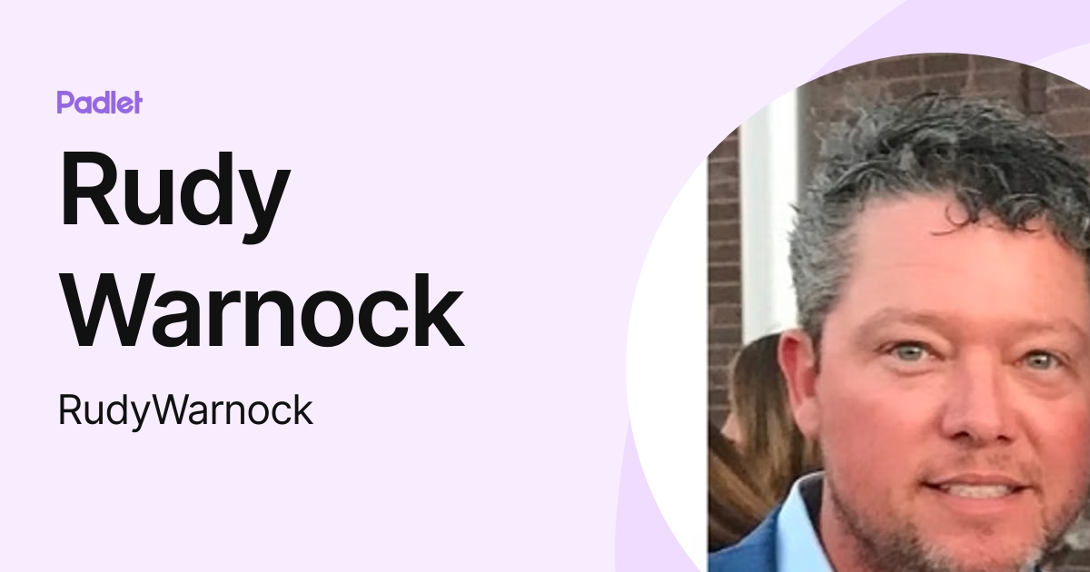 Rudy Warnock (RudyWarnock) profile | Padlet