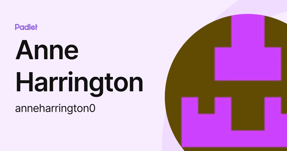 Anne Harrington (anneharrington0) profile | Padlet