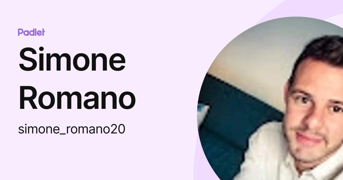 Simone Romano (simone_romano20) profile | Padlet