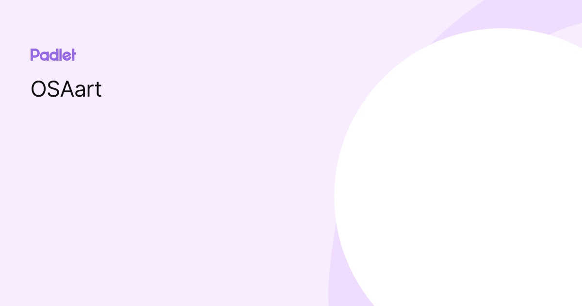 Osaart Profile Padlet