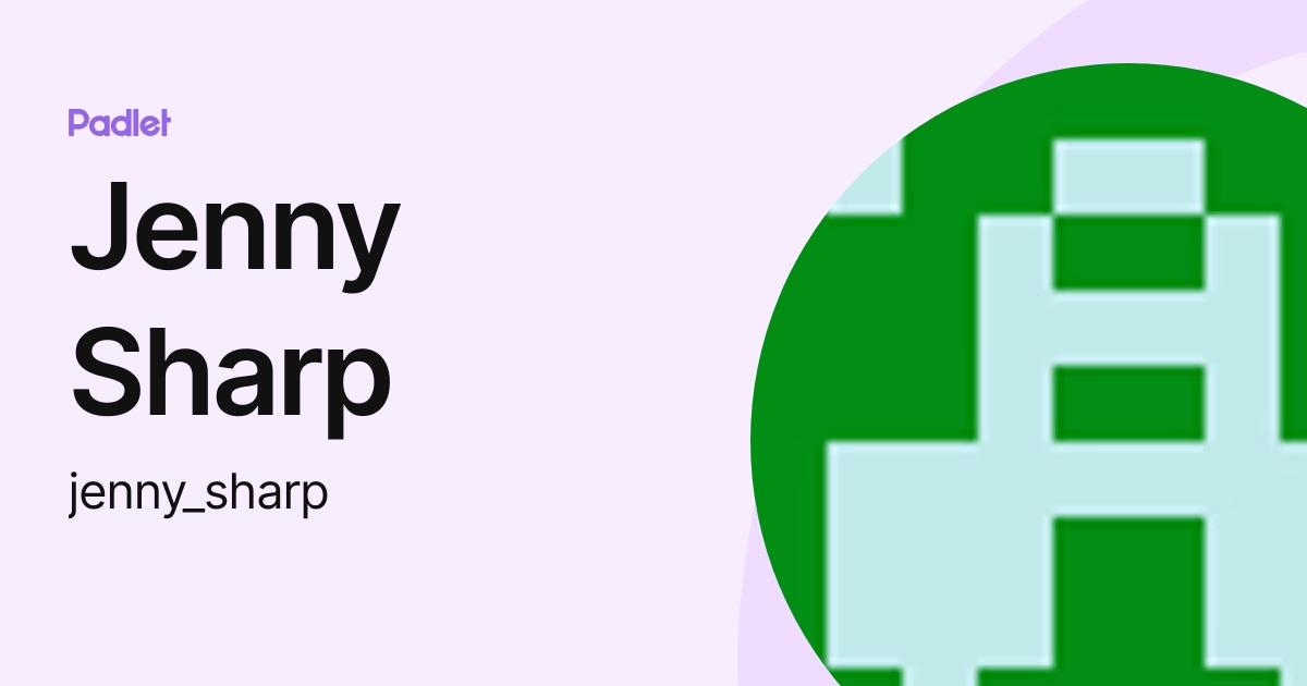 Jenny Sharp (jenny_sharp) profile | Padlet