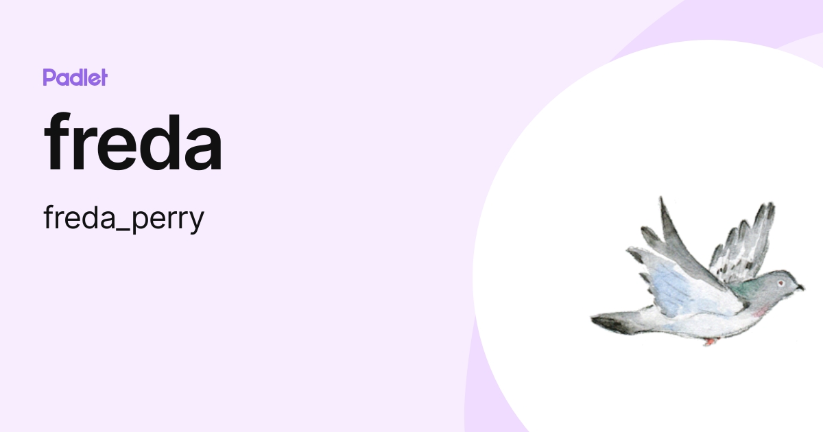 freda (freda_perry) profile | Padlet