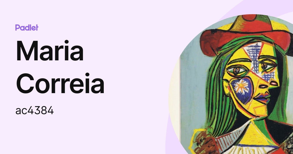 Maria Correia (ac4384) profile | Padlet