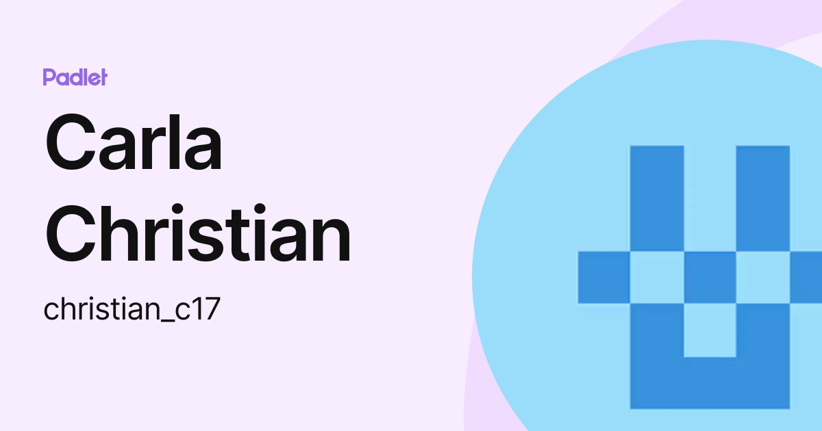 Carla Christian (christian_c17) profile | Padlet