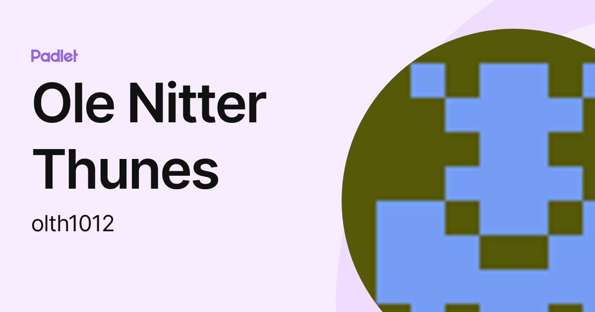 Ole Nitter Thunes (olth1012) profile | Padlet