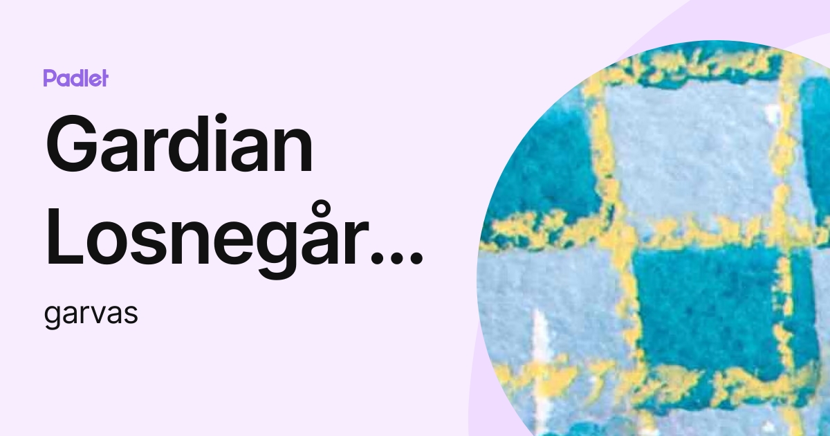 Gardian Losnegård Vassdal (garvas) profile | Padlet