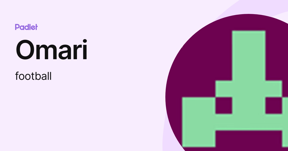 Omari (football) profile | Padlet