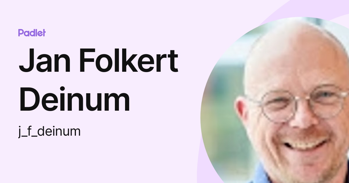 Jan Folkert Deinum (j_f_deinum) profile | Padlet