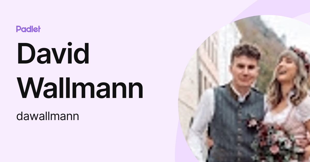 David Wallmann (dawallmann) profile | Padlet