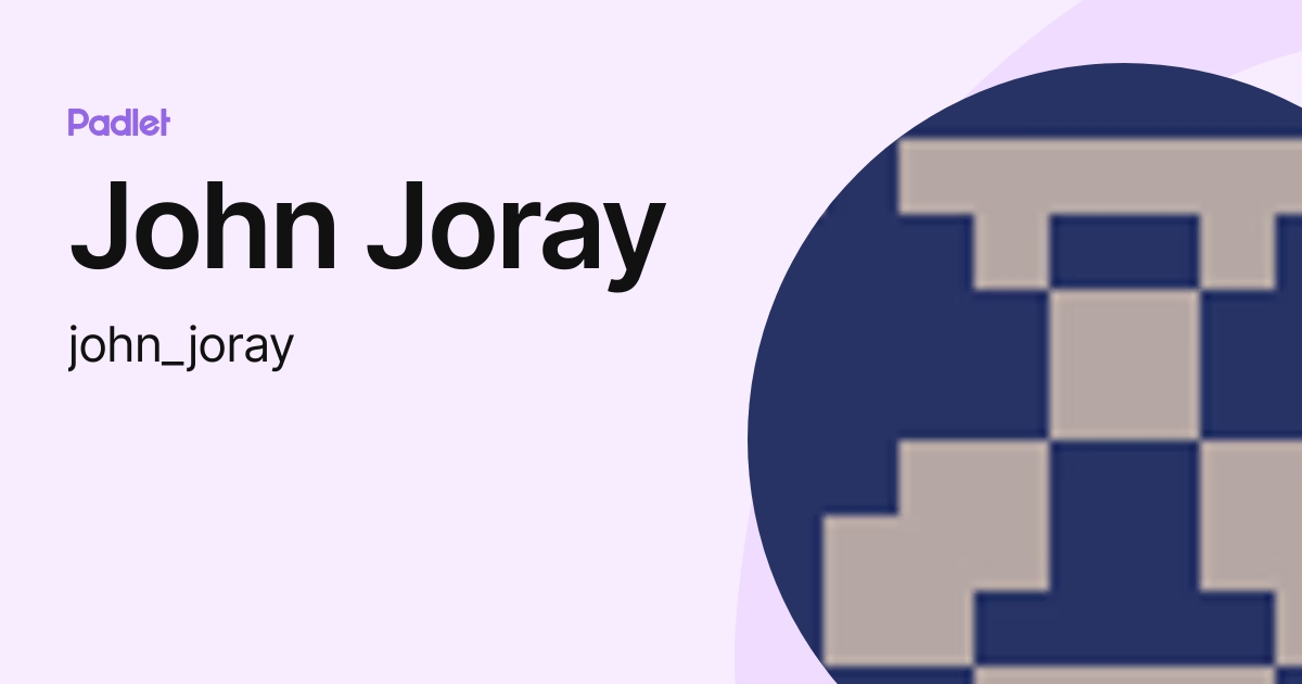 John Joray (john_joray) profile | Padlet