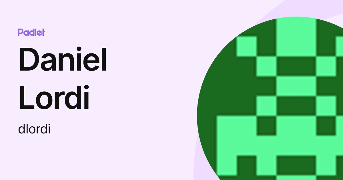 Daniel Lordi (dlordi) profile | Padlet