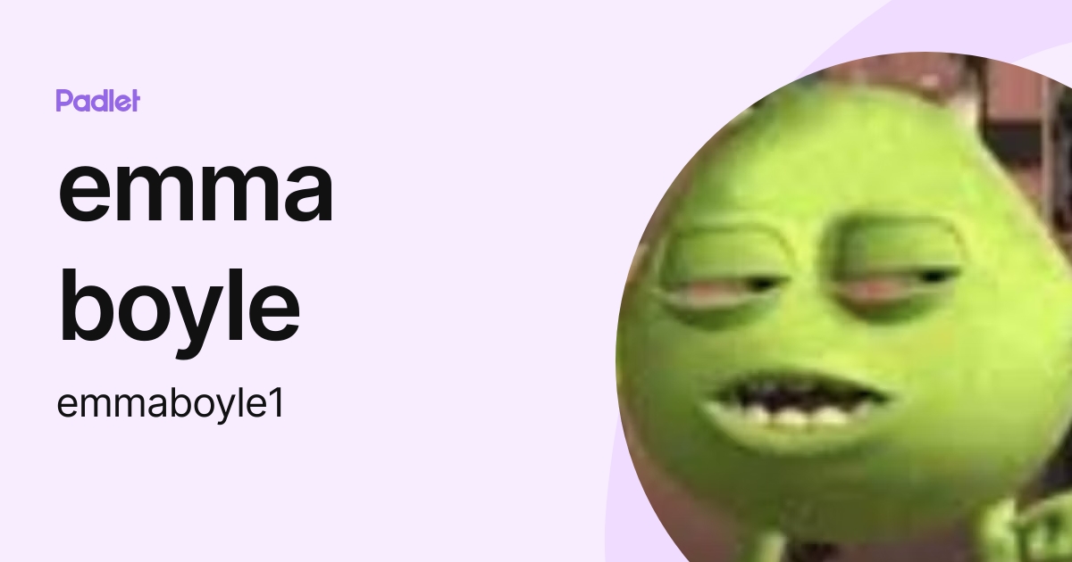 emma boyle (emmaboyle1) profile | Padlet