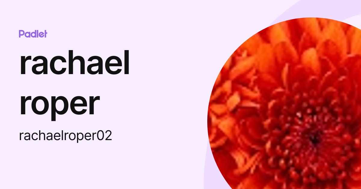 rachael roper (rachaelroper02) profile | Padlet