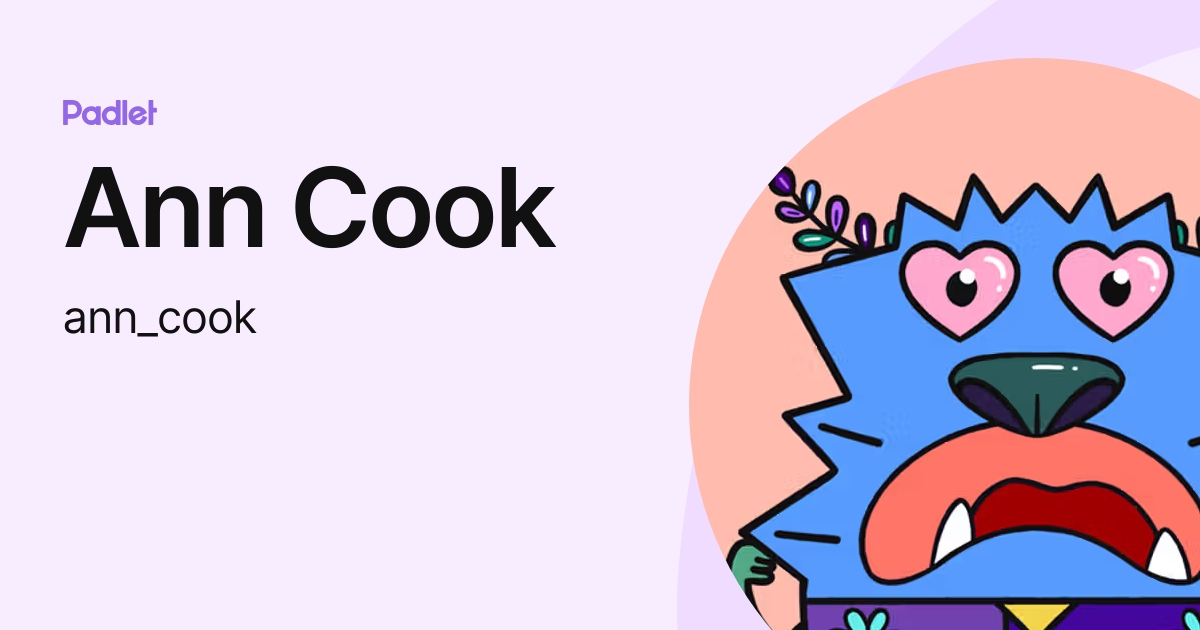 Ann Cook (ann_cook) profile | Padlet