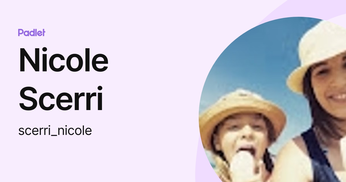Nicole Scerri (scerri_nicole) profile | Padlet