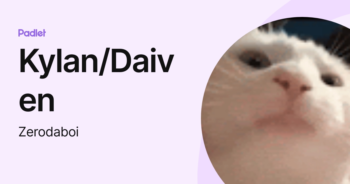 Kylan/Daiven (Zerodaboi) profile | Padlet