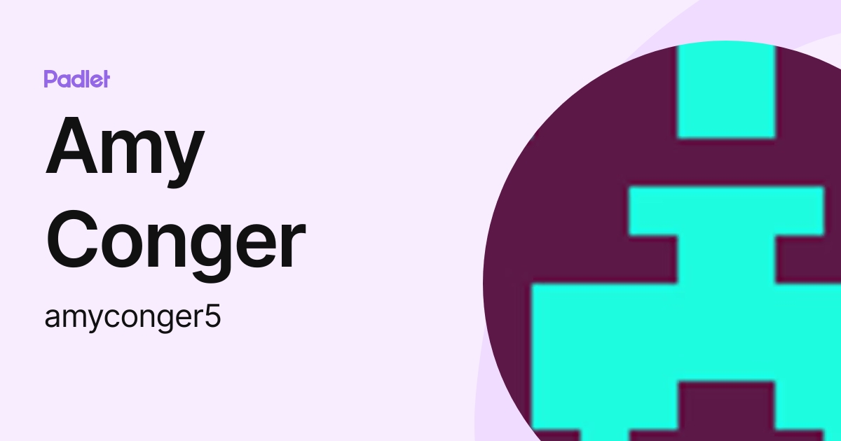 Amy Conger (amyconger5) profile | Padlet