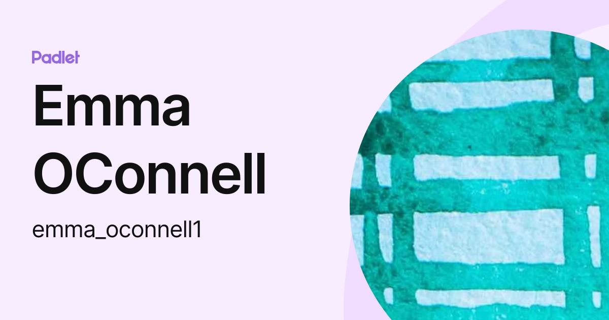 Emma OConnell (emma_oconnell1) profile | Padlet