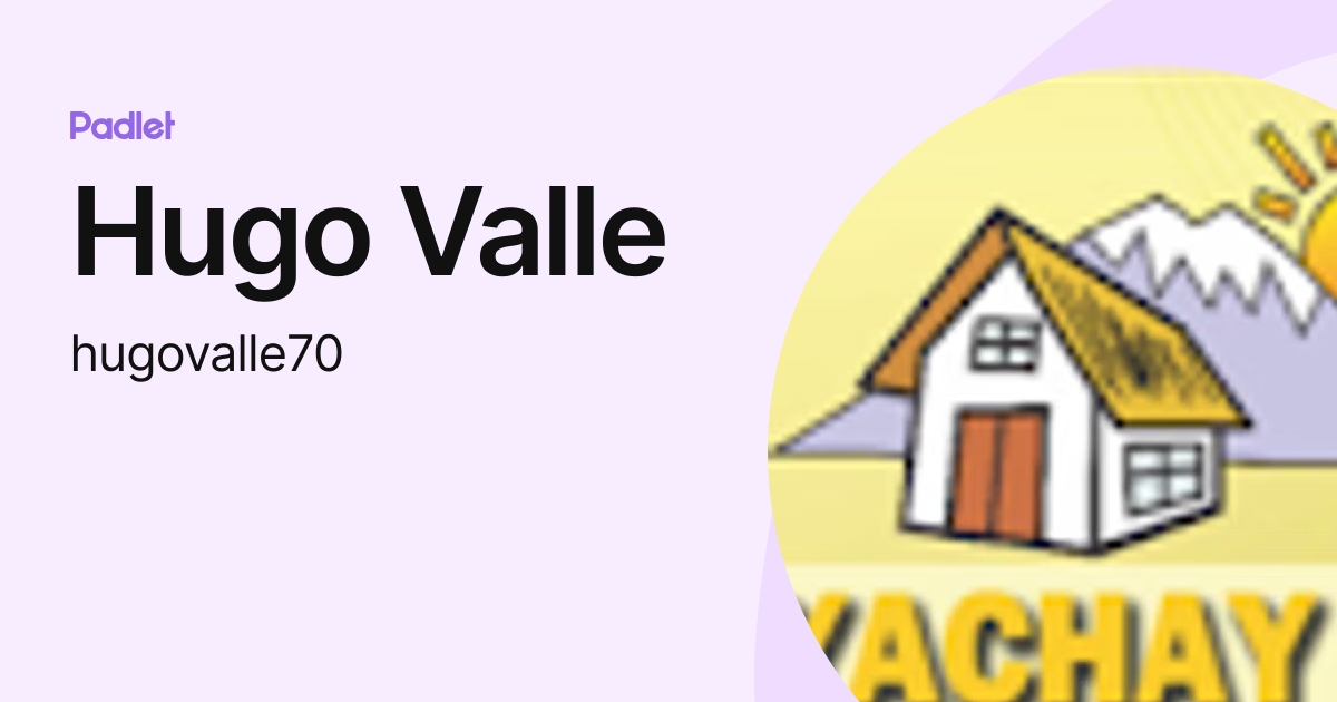 Hugo Valle (hugovalle70) profile | Padlet