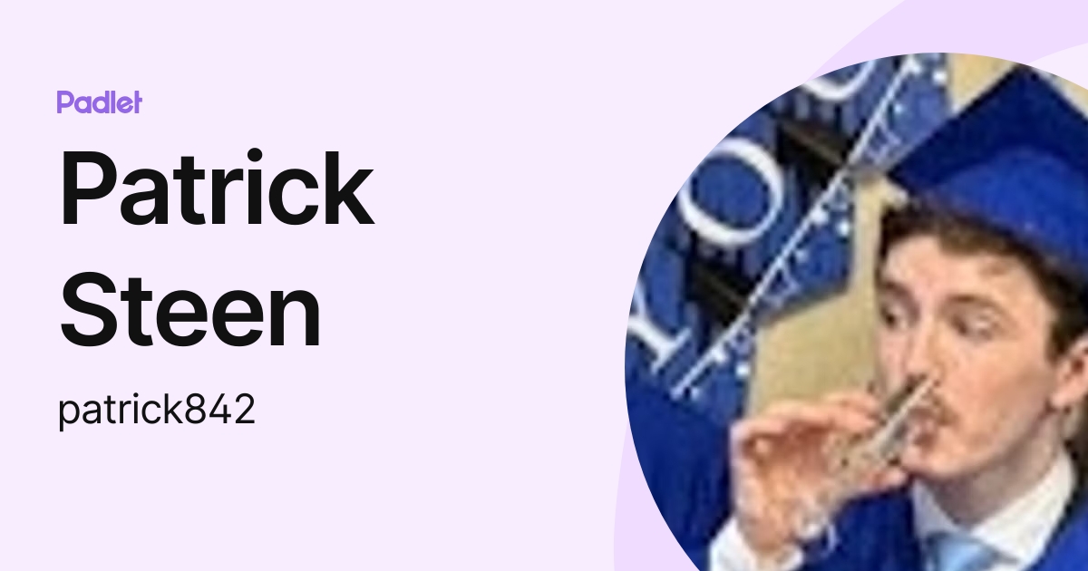 Patrick Steen (patrick842) profile | Padlet