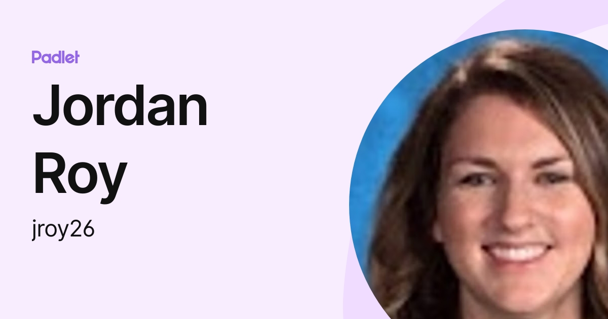Jordan Roy (jroy26) profile | Padlet