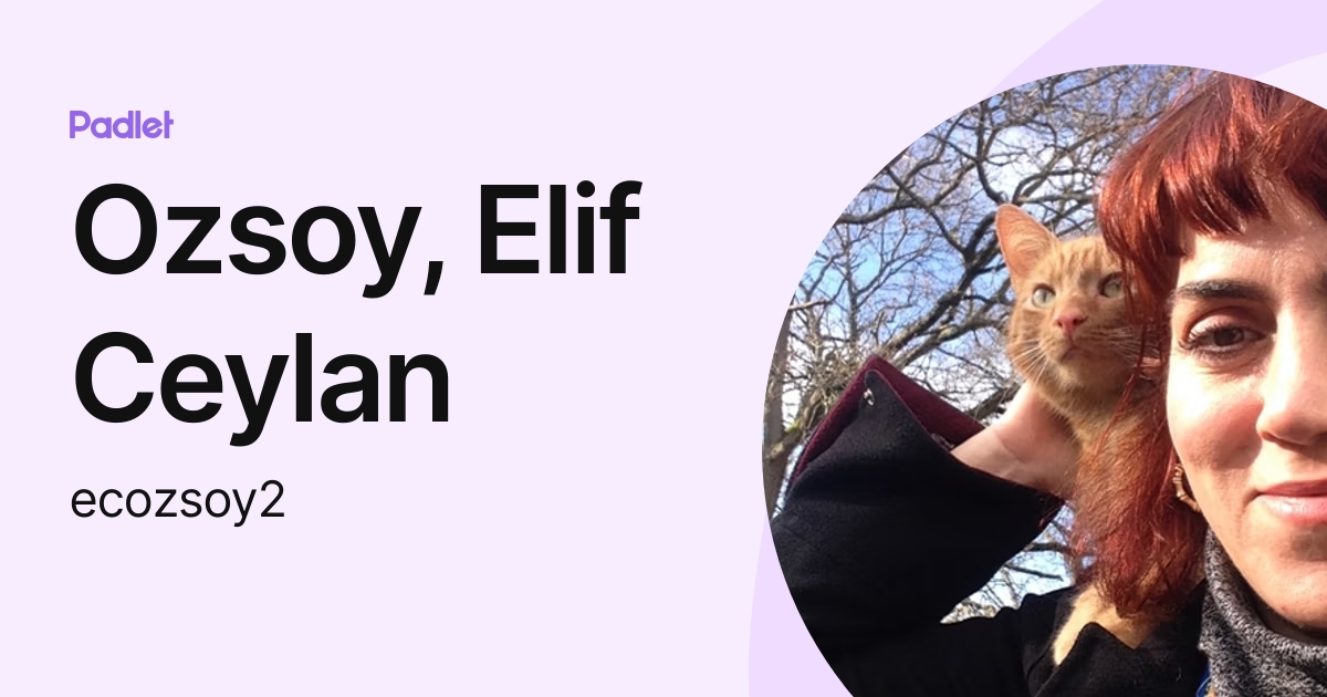 Ozsoy, Elif Ceylan (ecozsoy2) profile | Padlet