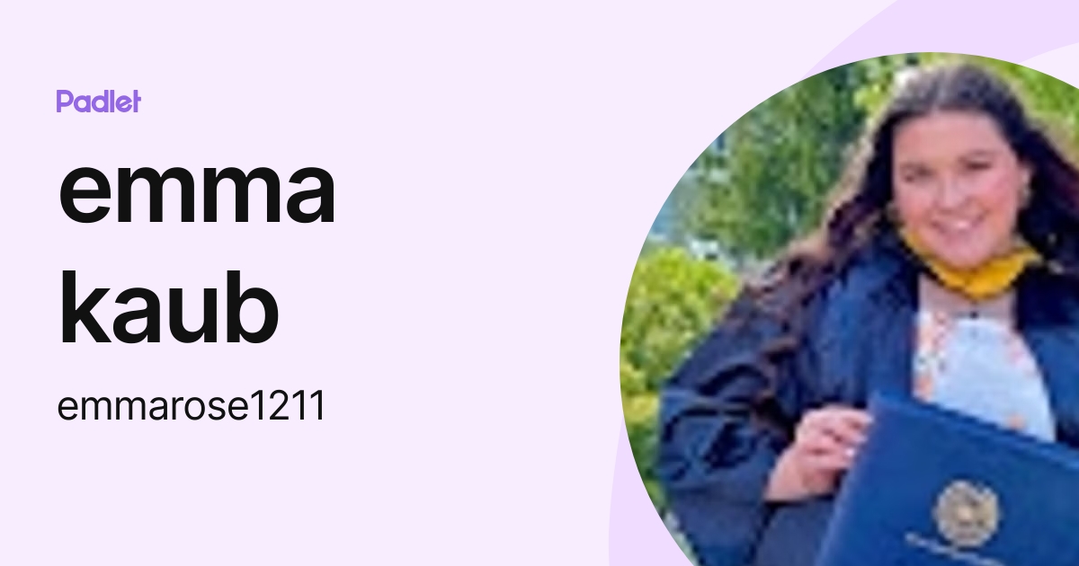 emma kaub (emmarose1211) profile | Padlet